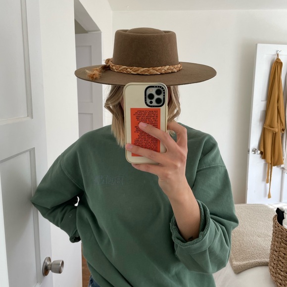 Made By Minga | Accessories | Made By Minga Zoila Wool Boater Hat In ...